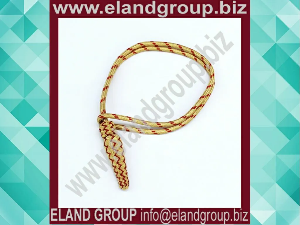 PPT - British Army Officers Sword Knot Gold & Red PowerPoint ...