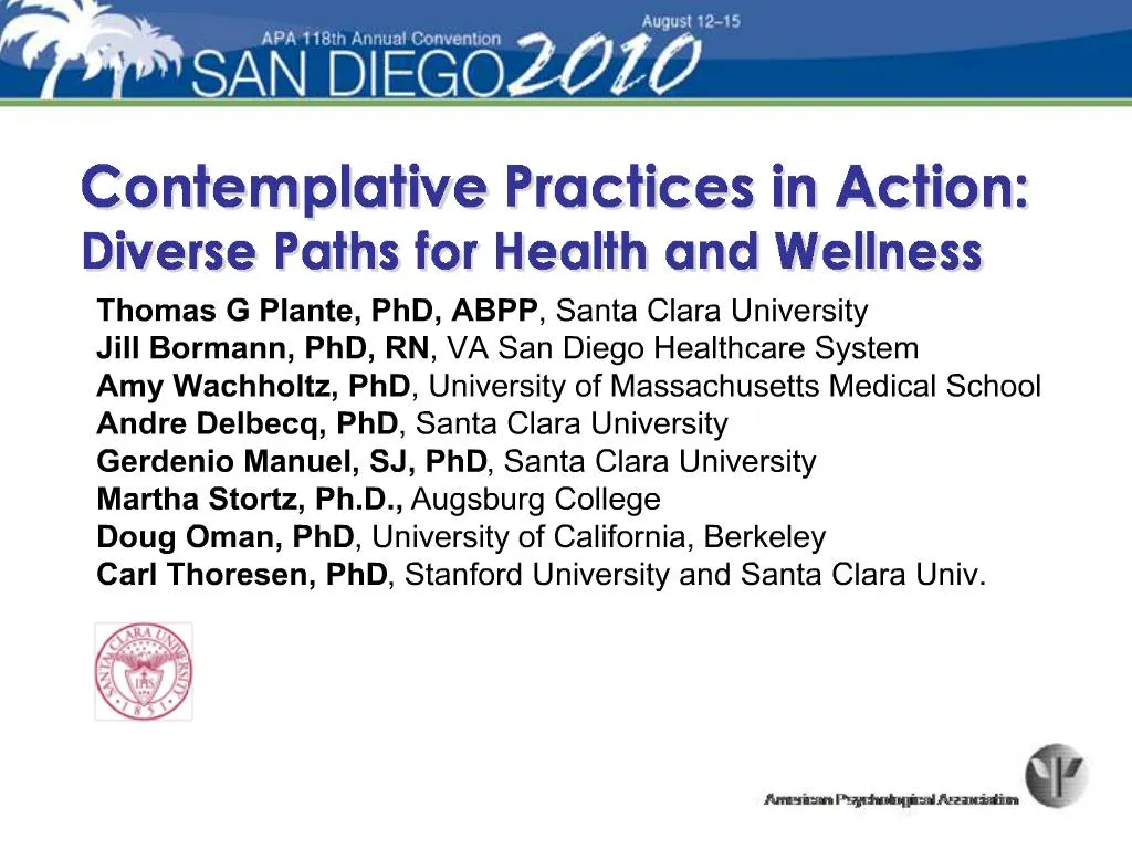 PPT - Contemplative Practices in Action: Diverse Paths for Health and ...