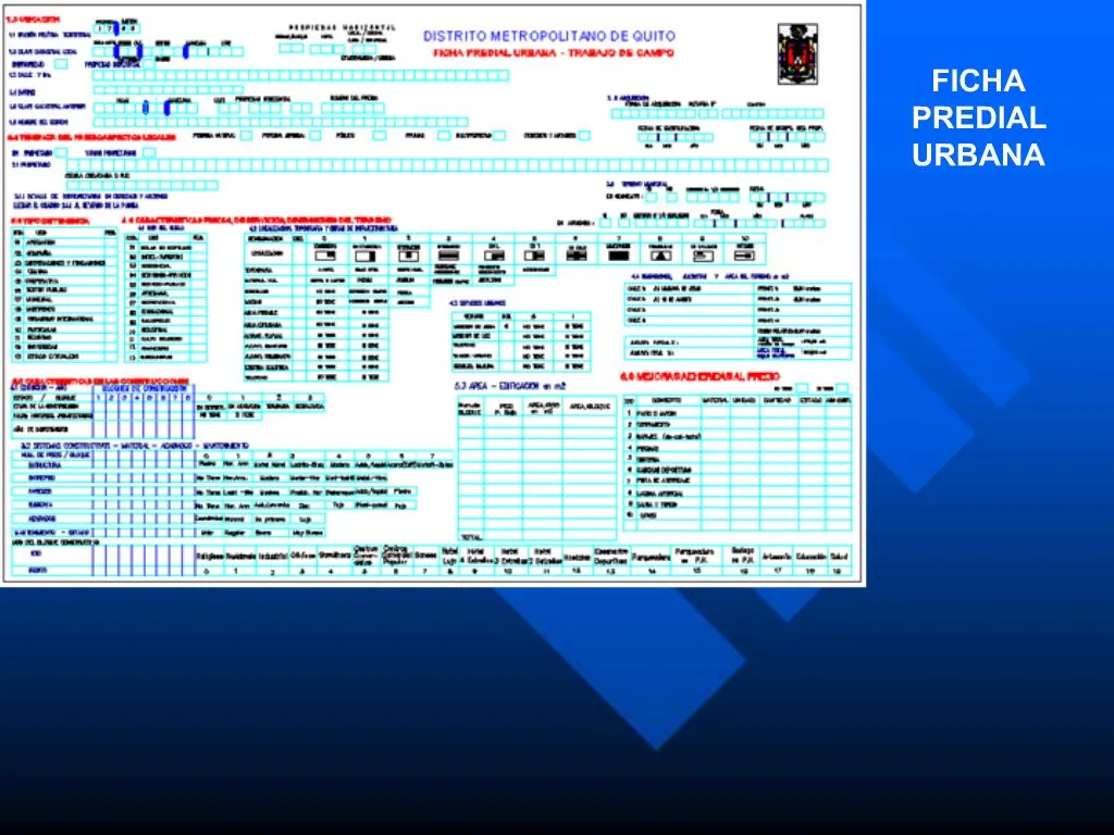 PPT - FICHA PREDIAL URBANA PowerPoint Presentation, free download - ID:744539