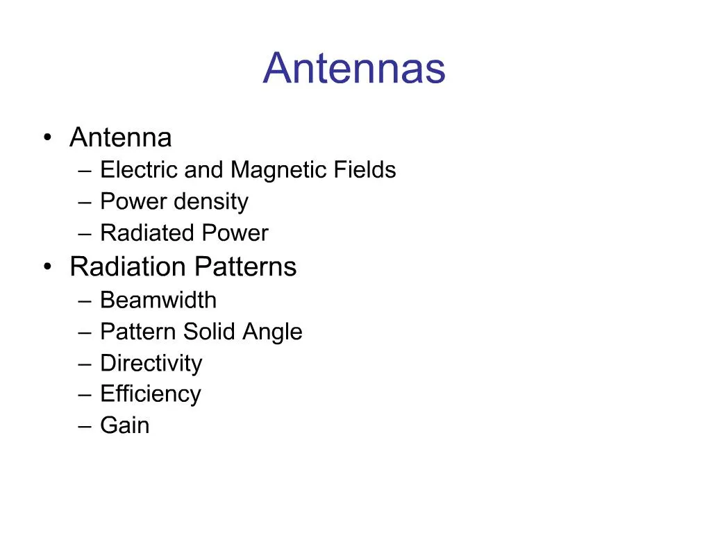 PPT - Antennas PowerPoint Presentation, free download - ID:744572