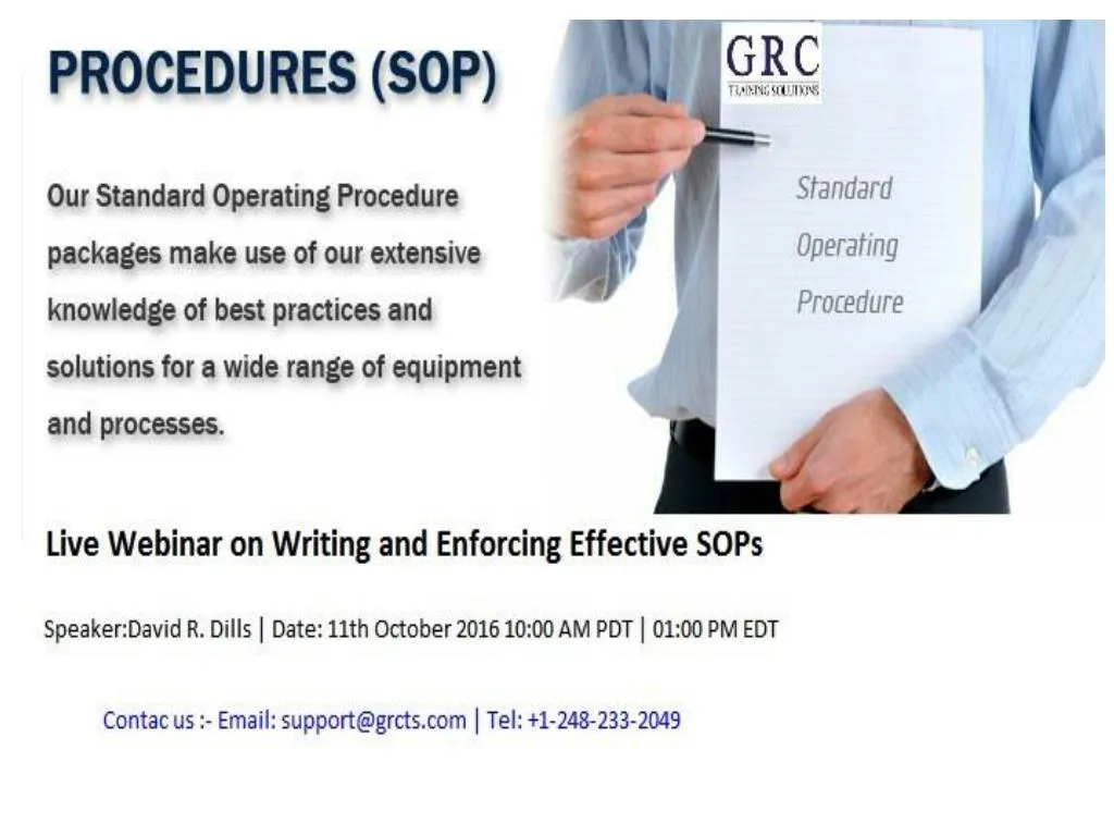 PPT - Writing and Enforcing Effective SOPs PowerPoint Presentation ... PPT - Writing and Enforcing Effective SOPs PowerPoint Presentation ...