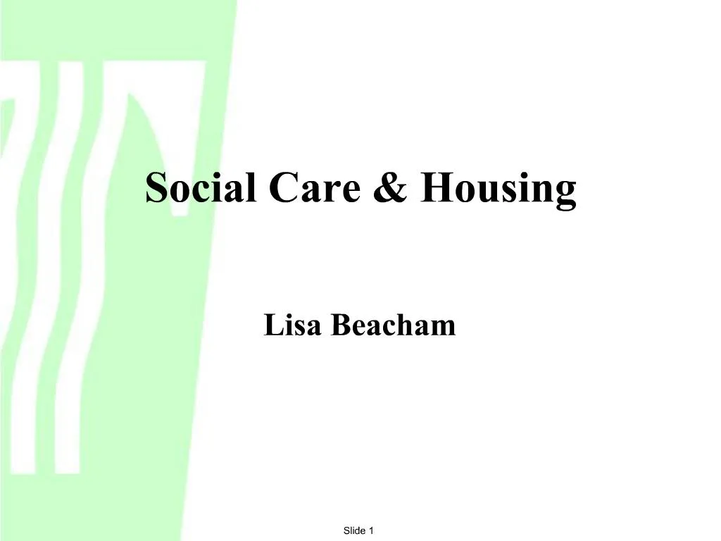 PPT - Social Care Housing PowerPoint Presentation, free download - ID ...