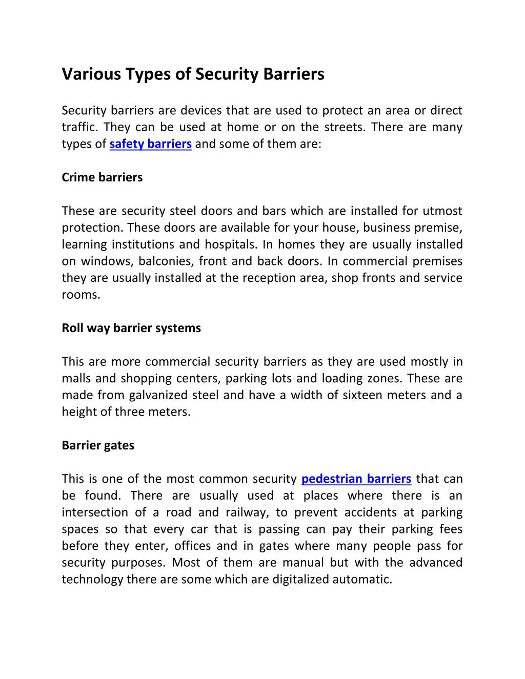 PPT - Various Types of Security Barriers PowerPoint Presentation, free ...