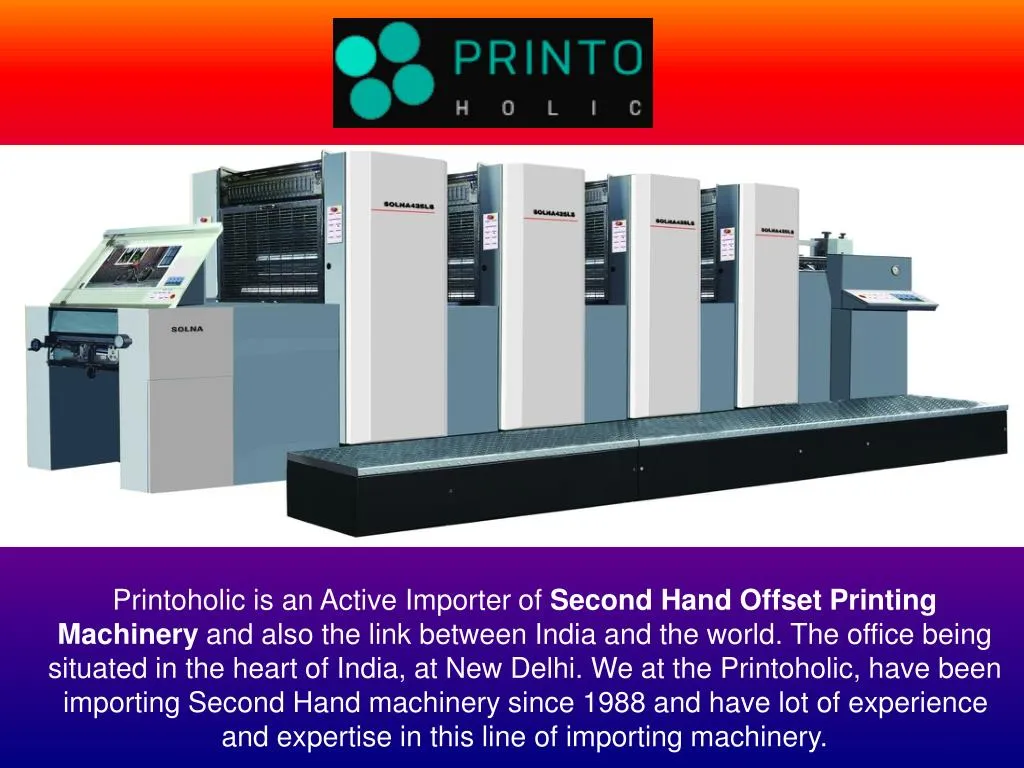 PPT - Second Hand Offset Printing Machines PowerPoint Presentation ...