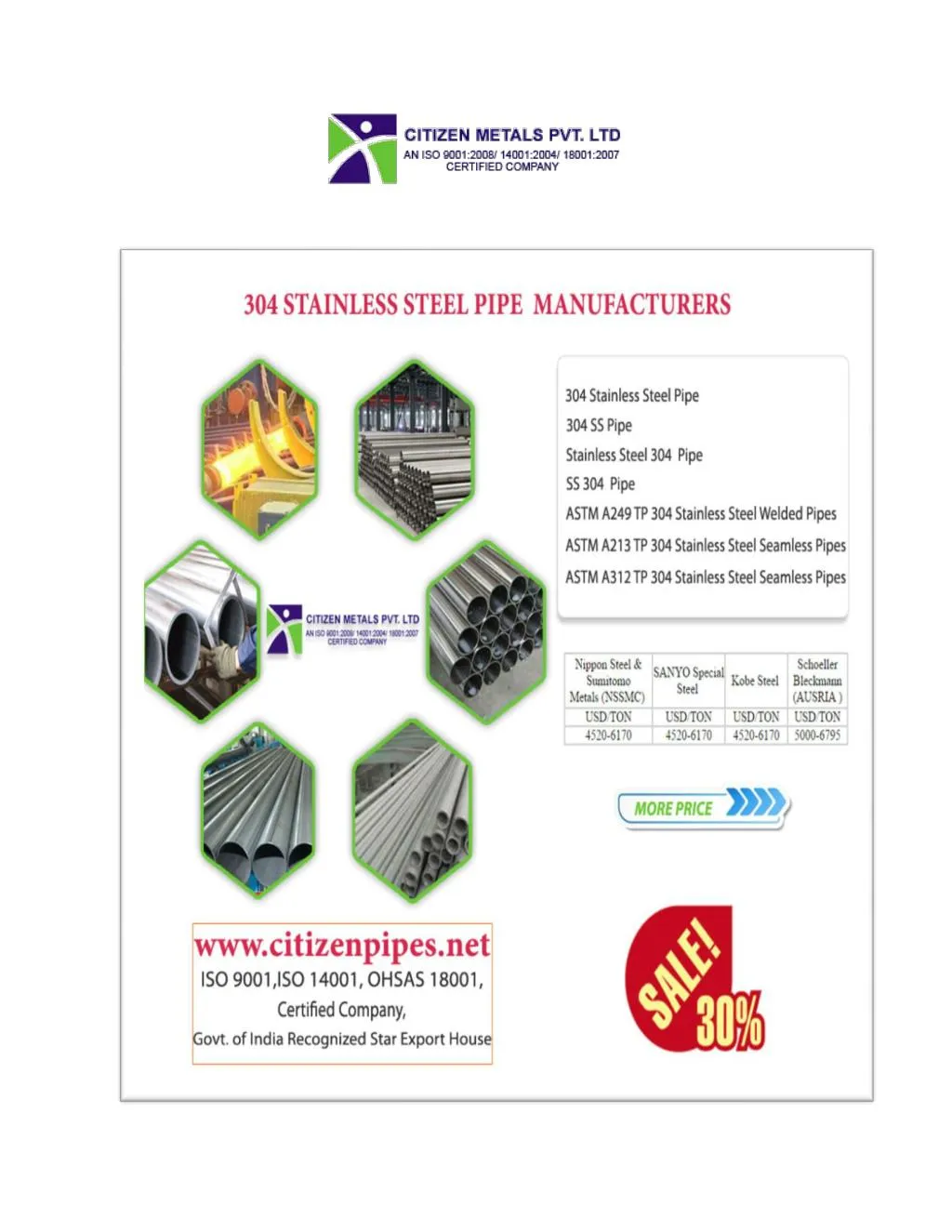 PPT - 304 stainless steel Seamless Pipe PowerPoint Presentation, free ...