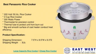 PPT - Get Online Rice Cookers features, specifications and price ...
