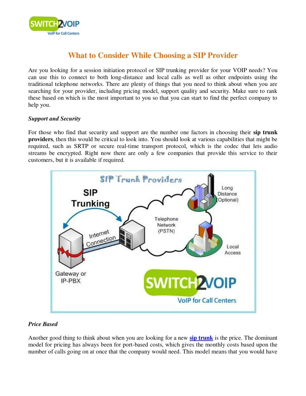 PPT - What to Consider While Choosing a SIP Provider PowerPoint ...