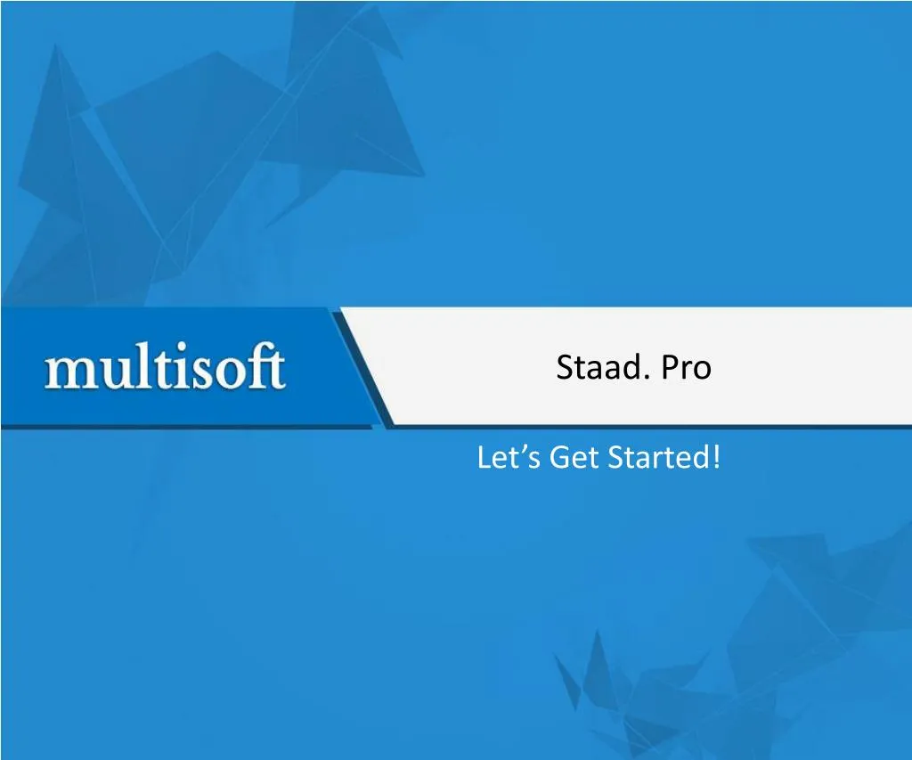 PPT - Learn Staad. Pro Online PowerPoint Presentation, free download ...