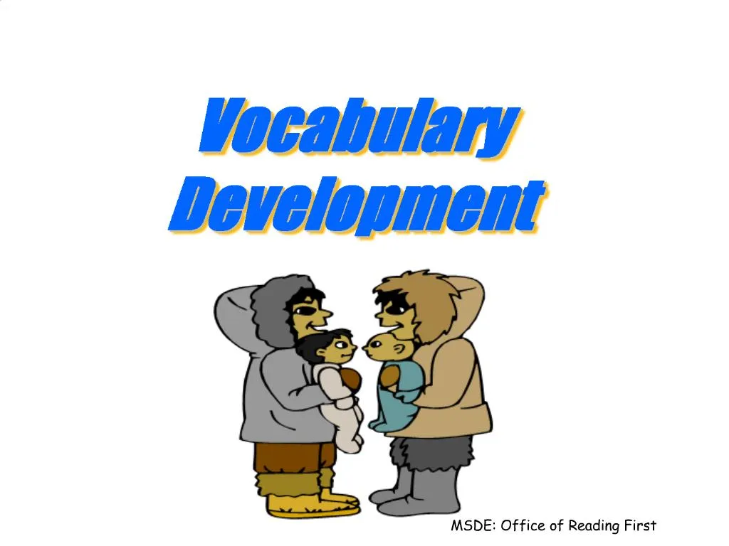 PPT - Vocabulary Development PowerPoint Presentation, free download ...