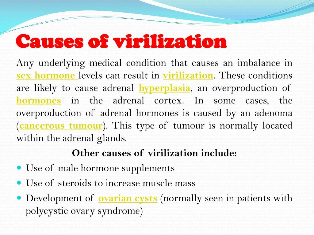 PPT - Virilization: A common female health condition PowerPoint ...