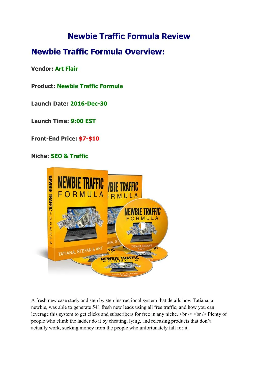 PPT - Newbie Traffic Formula Review PowerPoint Presentation, free download - ID:7470857