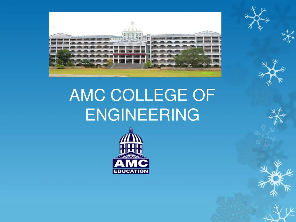 PPT - AMC College Of Engineering PowerPoint Presentation, free download ...