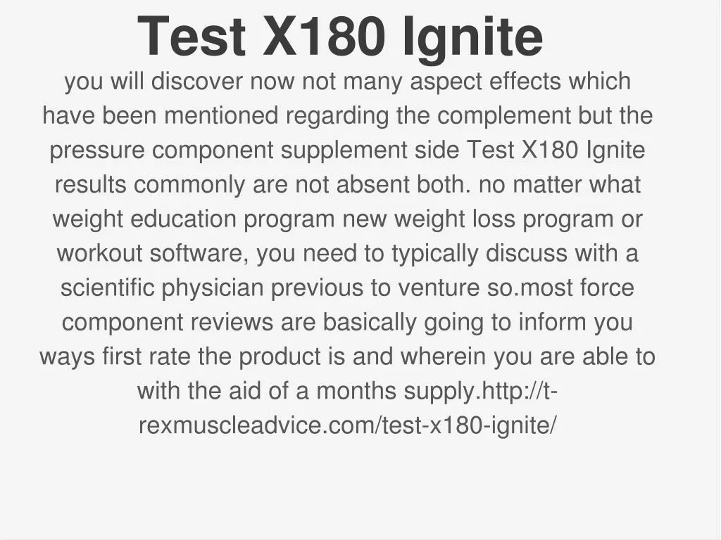 PPT - http://t-rexmuscleadvice.com/test-x180-ignite/ PowerPoint ...