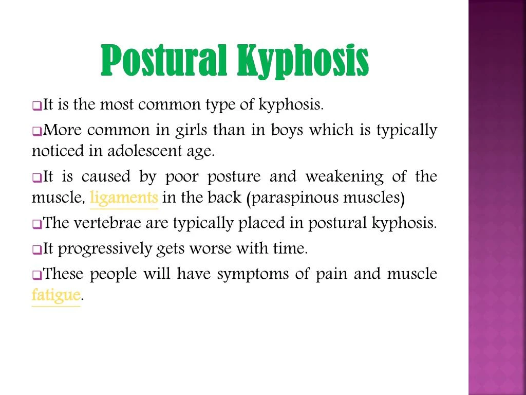 PPT - Kyphosis: Curved Thoracic Spine PowerPoint Presentation - ID:7477426