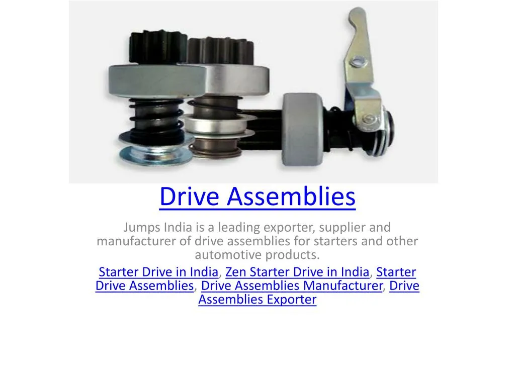 PPT - Drive Assemblies PowerPoint Presentation, free download - ID:7479174