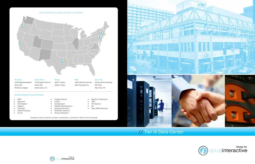 PPT - Opus Interactive Data Center Locations -| Opus Interactive PowerPoint Presentation - ID ...
