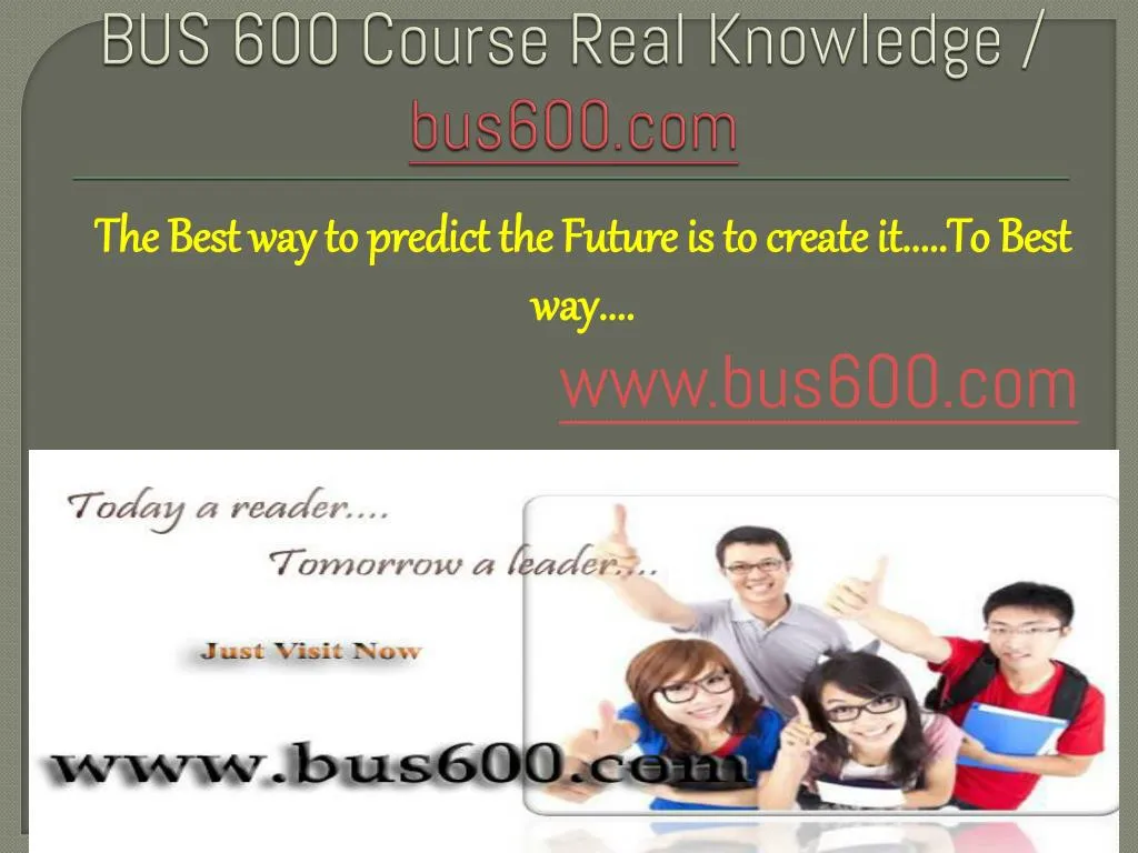 PPT - BUS 600 Course Real Knowledge / bus 600 dotcom PowerPoint ...