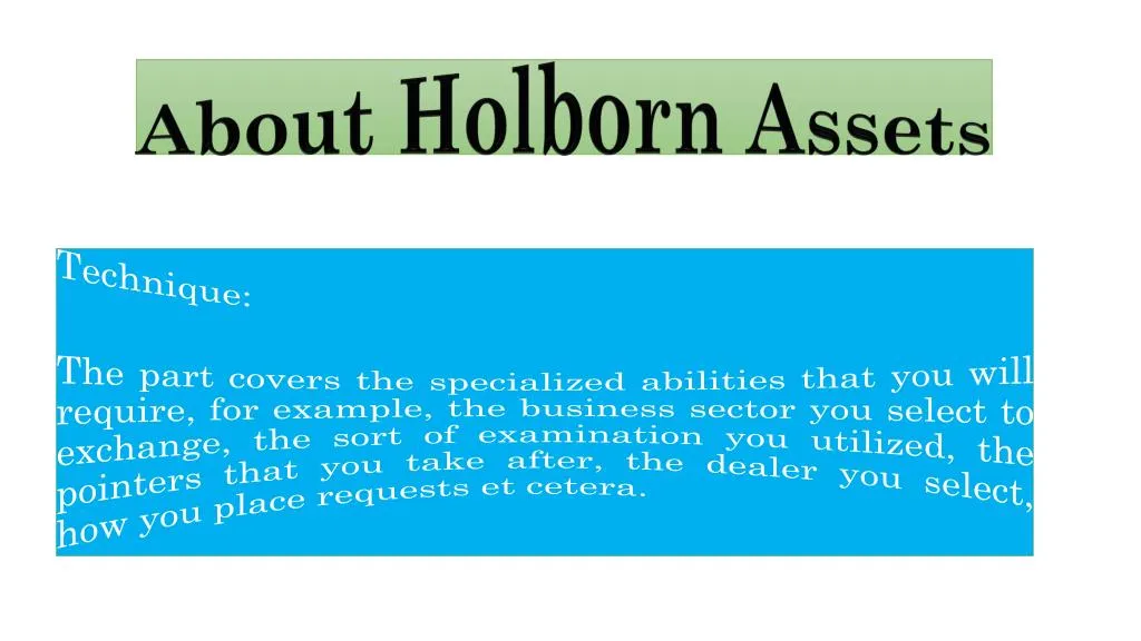 PPT - Best Financial Adviser Holborn Assets PowerPoint Presentation ...