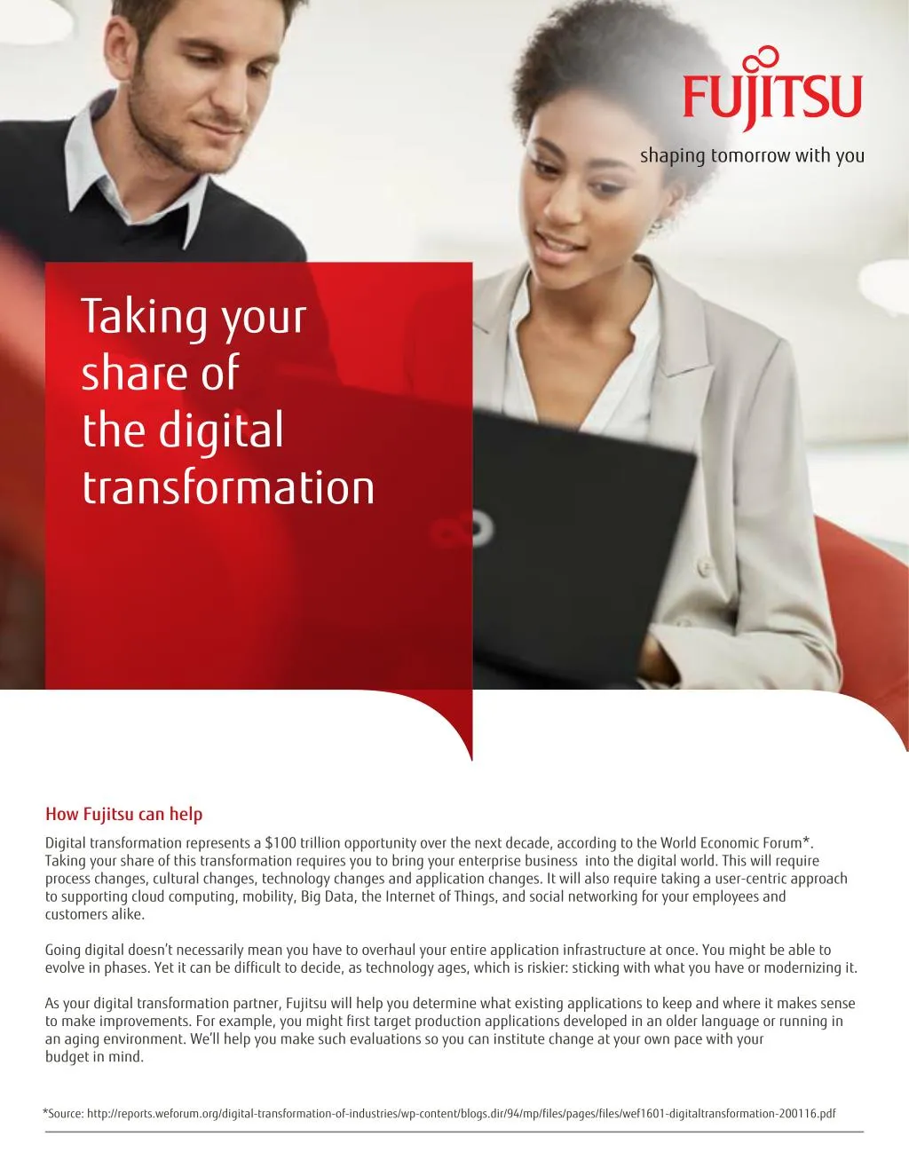 PPT - Taking your share of the digital transformation with Fujitsu ...