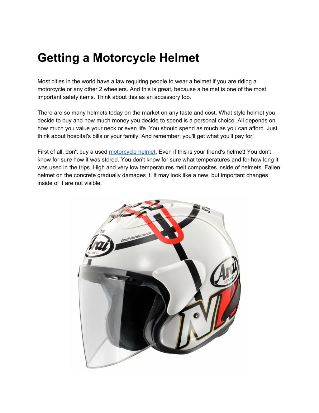 PPT - Getting a Motorcycle Helmet PowerPoint Presentation, free download - ID:7488513