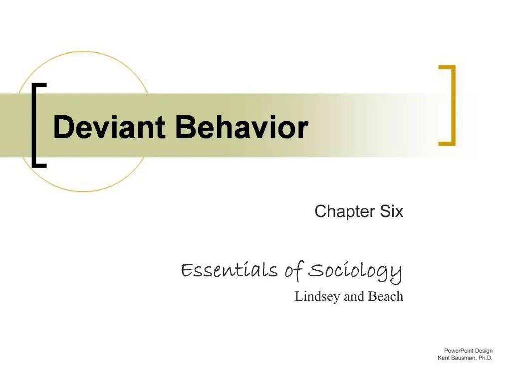 PPT - Deviant Behavior PowerPoint Presentation, free download - ID:749027