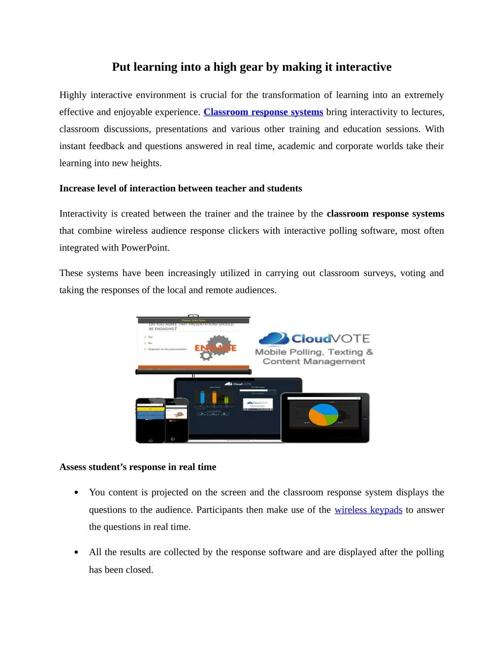 PPT - Classroom Response Systems PowerPoint Presentation, free download ...