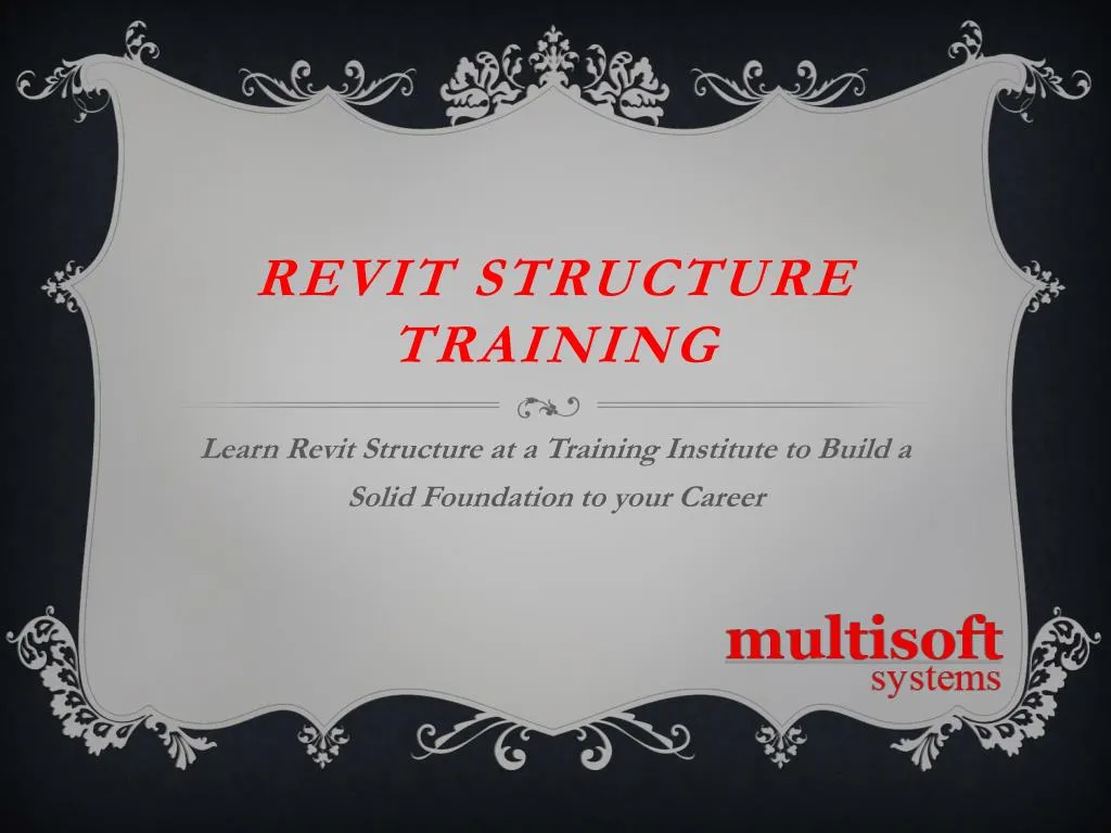 PPT - Learn revit structure at a training institute to build a solid ...
