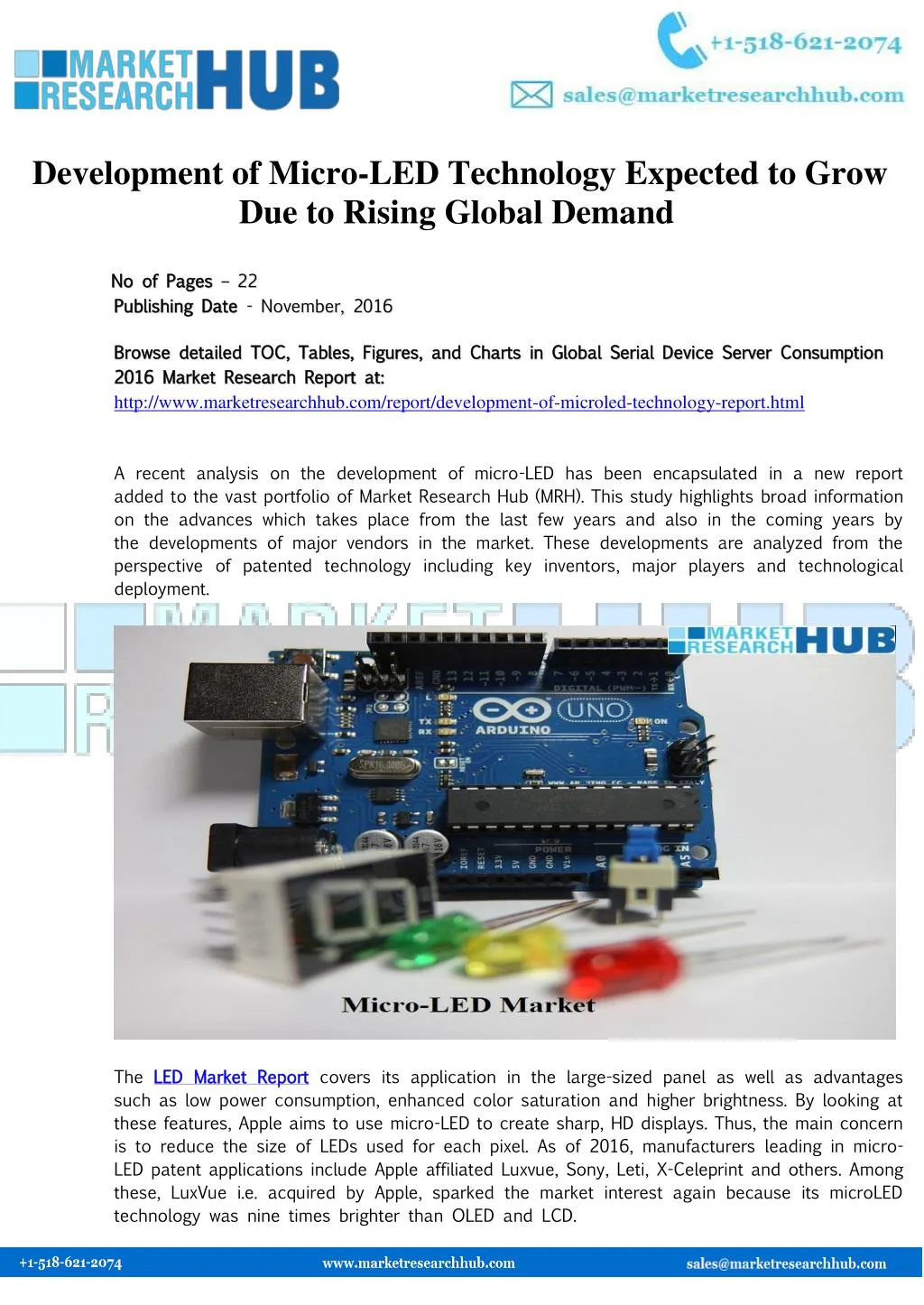 PPT - Micro-LED Technology Expected to Grow Due to Rising Global Demand ...