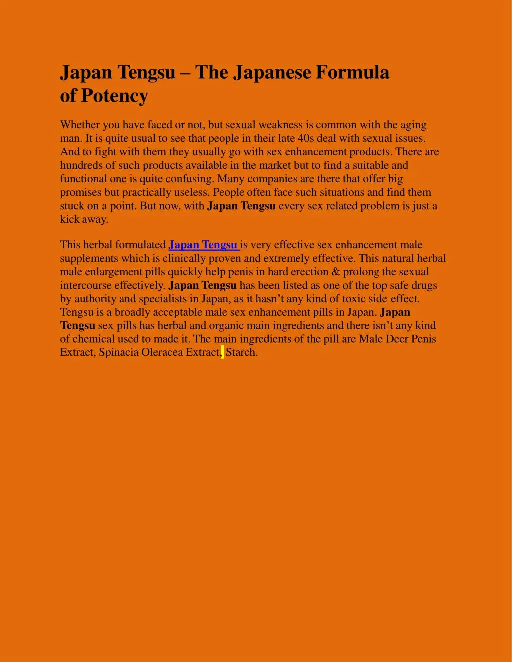 PPT - Japan Tengsu – The Japanese Formula of Potency PowerPoint ...