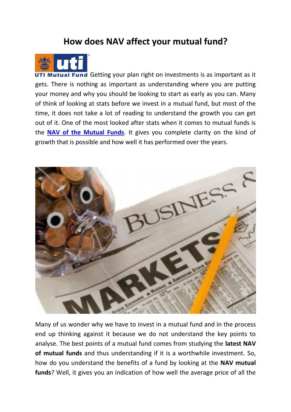 PPT - How does NAV affect your mutual fund PowerPoint Presentation ...