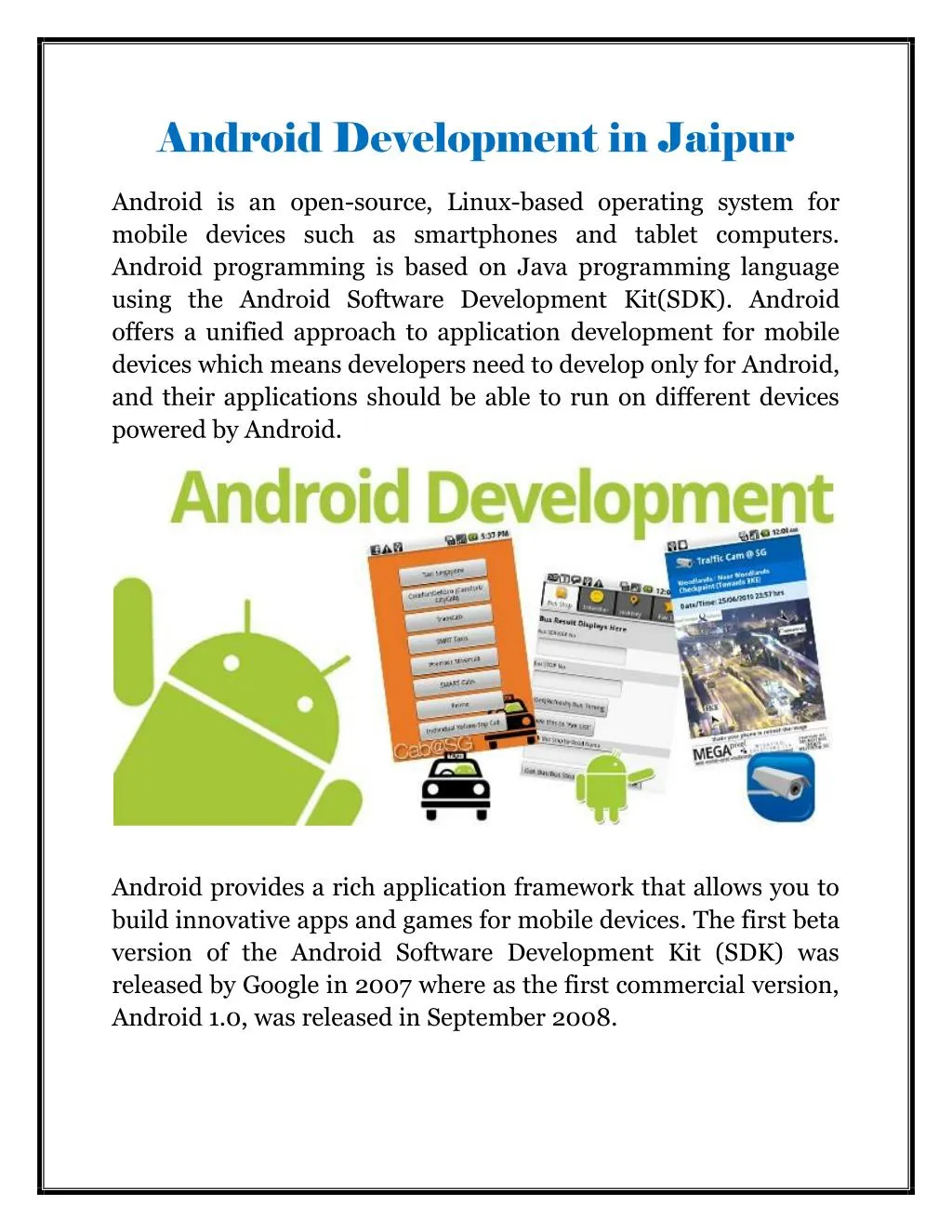 PPT - Android Development in Jaipur - ENC Technologies & Consulting ...