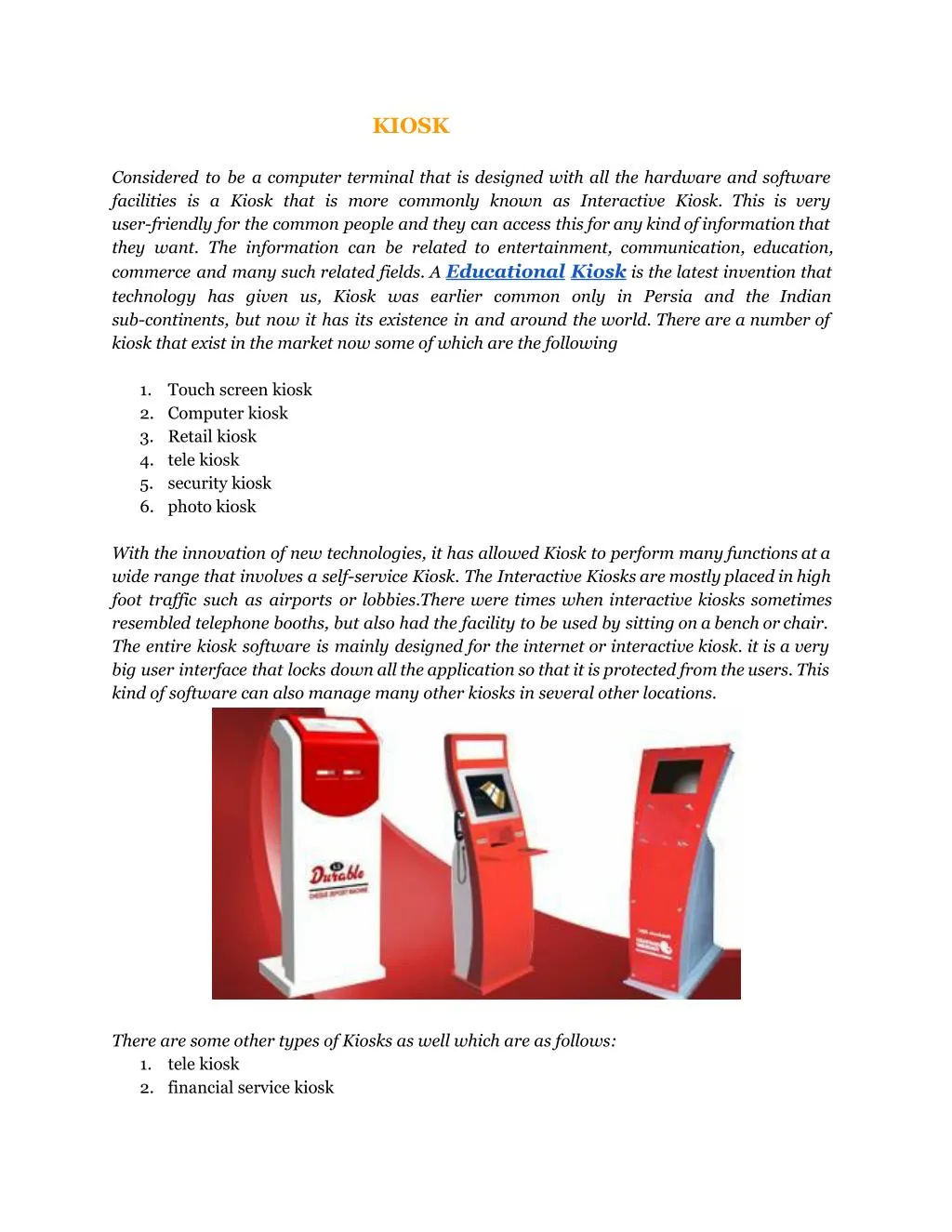 PPT - Educational Kiosk PowerPoint Presentation, free download - ID:7496021