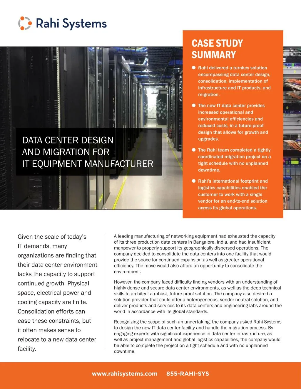 PPT - Data center design and migration for it equipment manufacturer ...