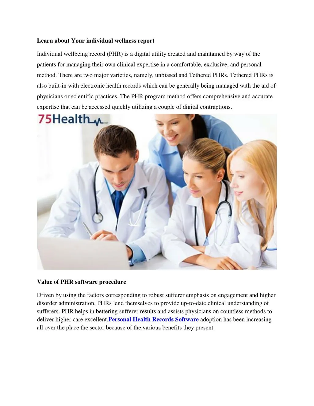 PPT - Personal Health Records Software PowerPoint Presentation, free ...