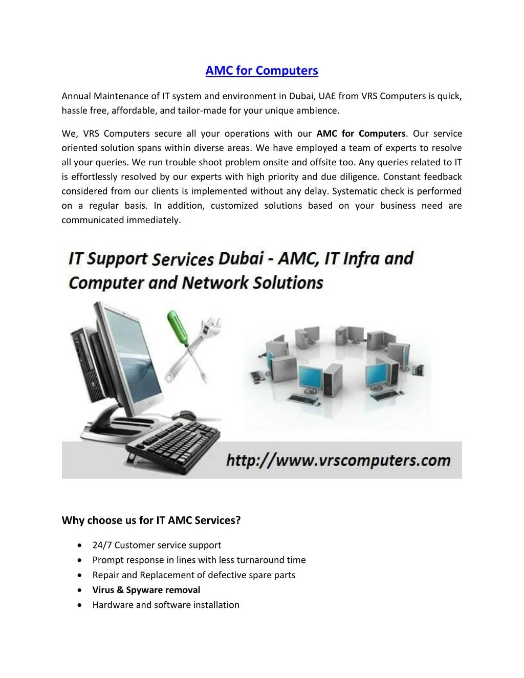 PPT - Annual Maintenance Contracts for Computers PowerPoint ...