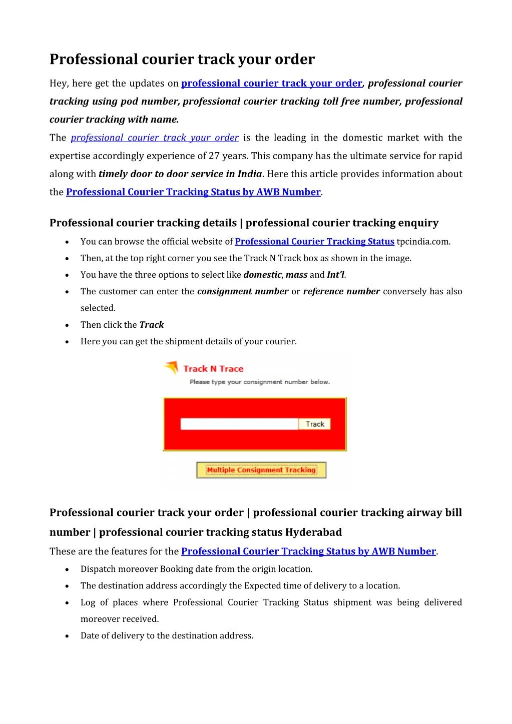 PPT - Professional courier track your order PowerPoint Presentation ...