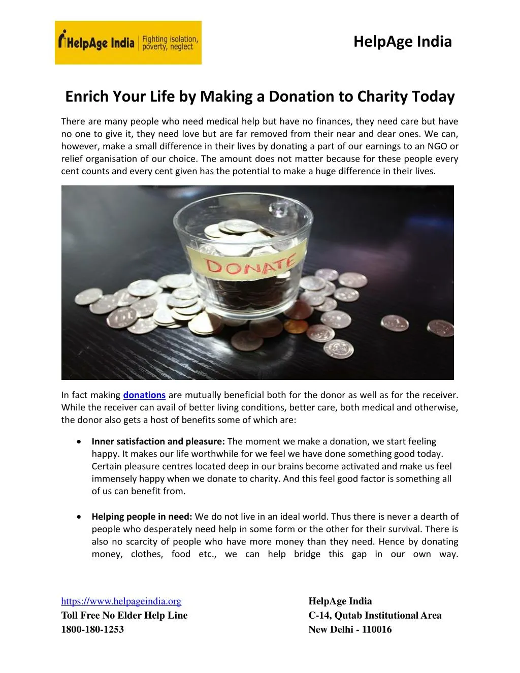 PPT - Enrich Your Life By Making A Donation To Charity Today PowerPoint ...