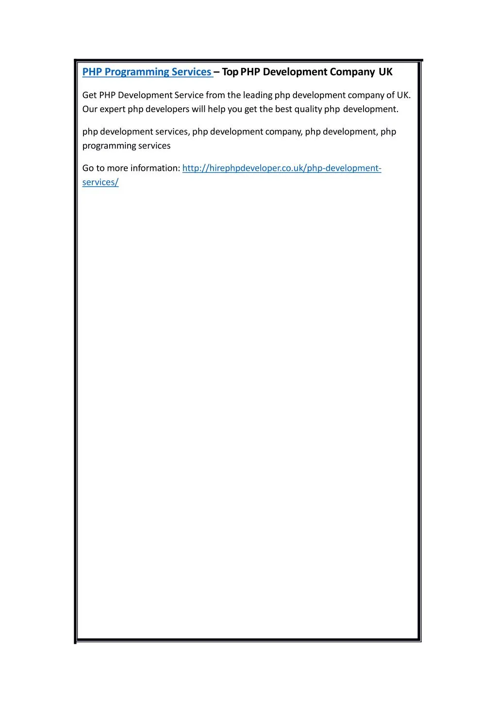 PPT - PHP Programming Services – Top PHP Development Company UK PowerPoint Presentation - ID:7516734