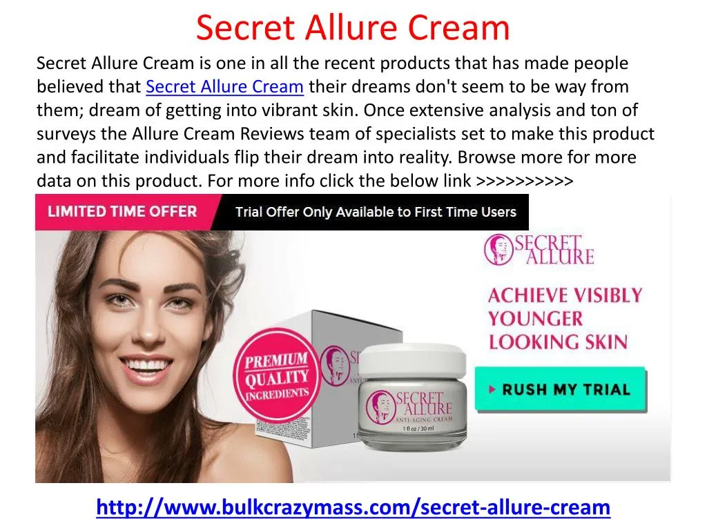 PPT - Secret Allure Cream PowerPoint Presentation, free download - ID ...