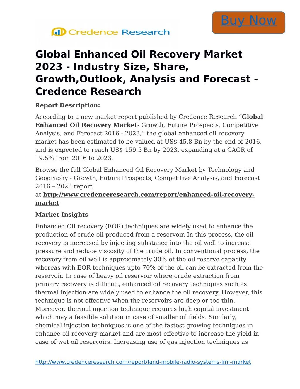 PPT - Global Enhanced Oil Recovery Market 2023 - Industry Size, Share ...