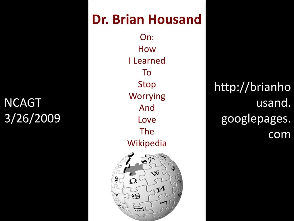 PPT - NCAGT Wikipedia PowerPoint Presentation, free download - ID:7521799