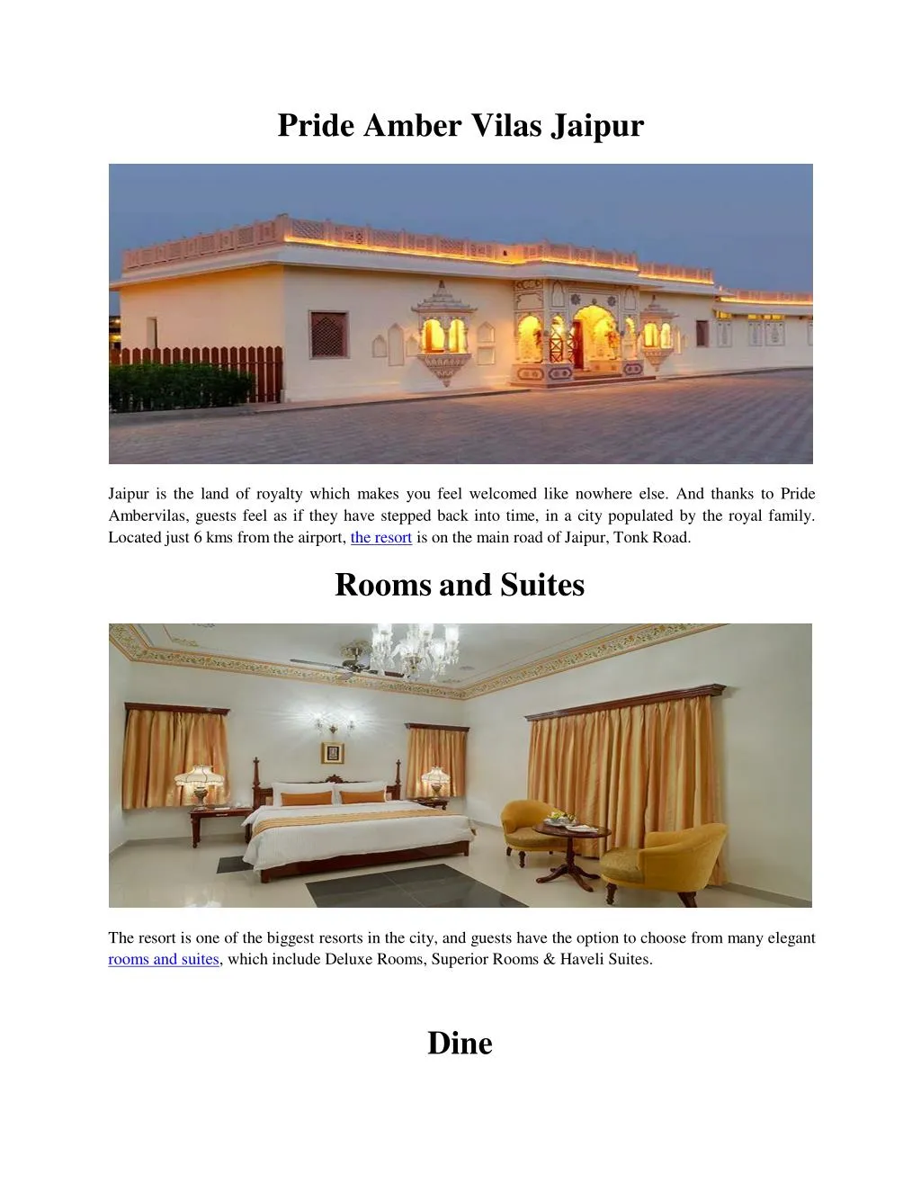PPT - Pride Amber Vilas Jaipur PowerPoint Presentation, free download ...