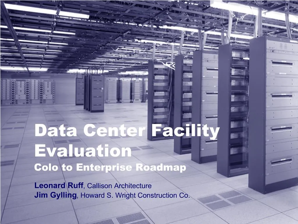 PPT - Leonard Ruff, Callison Architecture Jim Gylling, Howard S. Wright ...