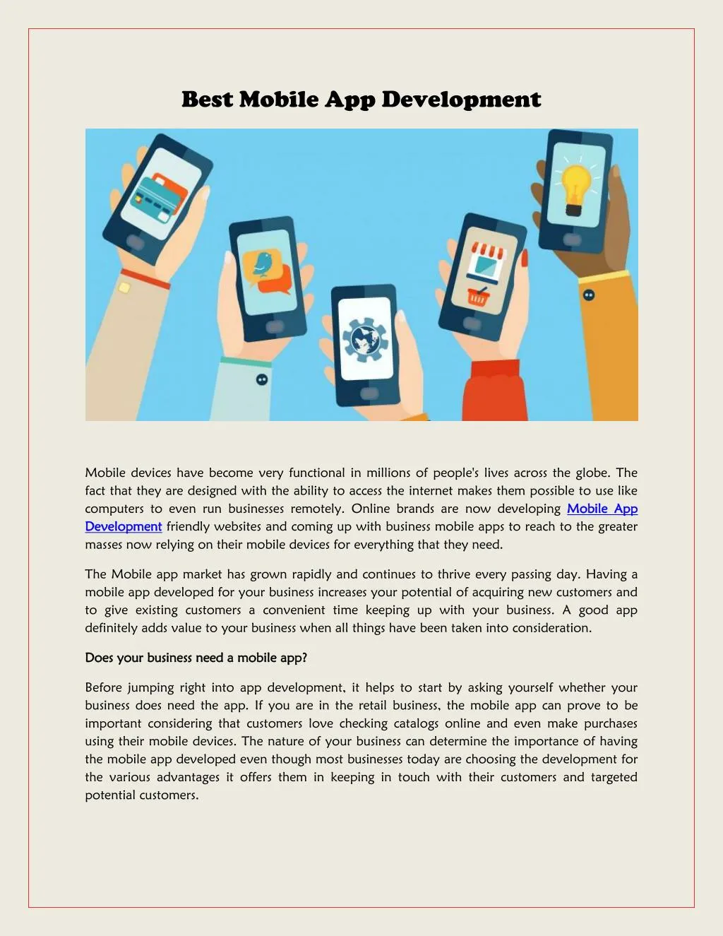 PPT - Best Mobile App Development | iMedia Designs PowerPoint ...