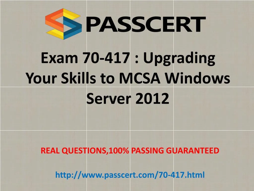 PPT - Microsoft 70-417 exam practice test PowerPoint Presentation, free ... PPT - Microsoft 70-417 exam practice test PowerPoint Presentation, free ...