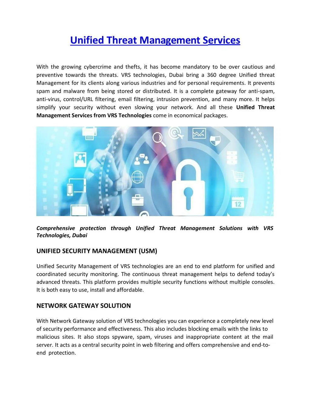 PPT - Unified Threat Management Services PowerPoint Presentation, free ...