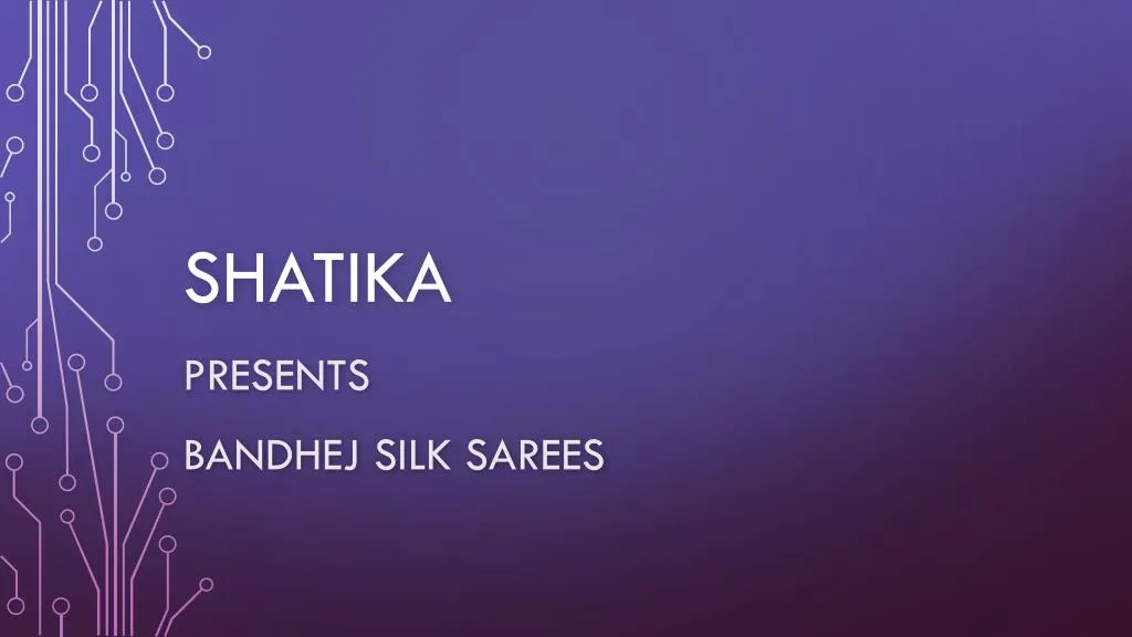 PPT - Traditional Bandhej Silk Sarees Collections PowerPoint ...