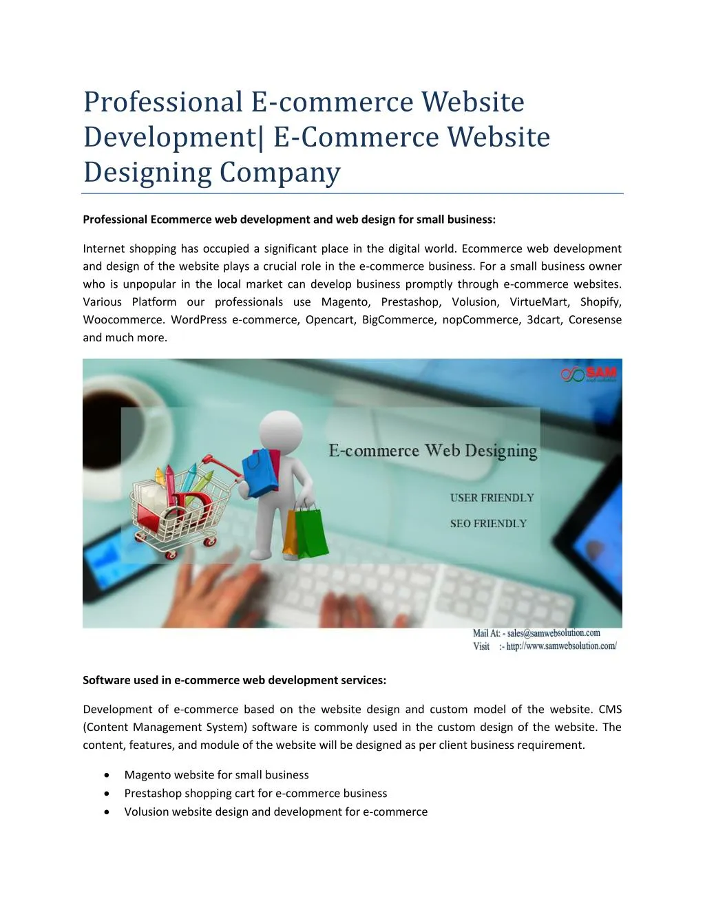 PPT - Professional E-commerce Website Development| E-Commerce Website ...