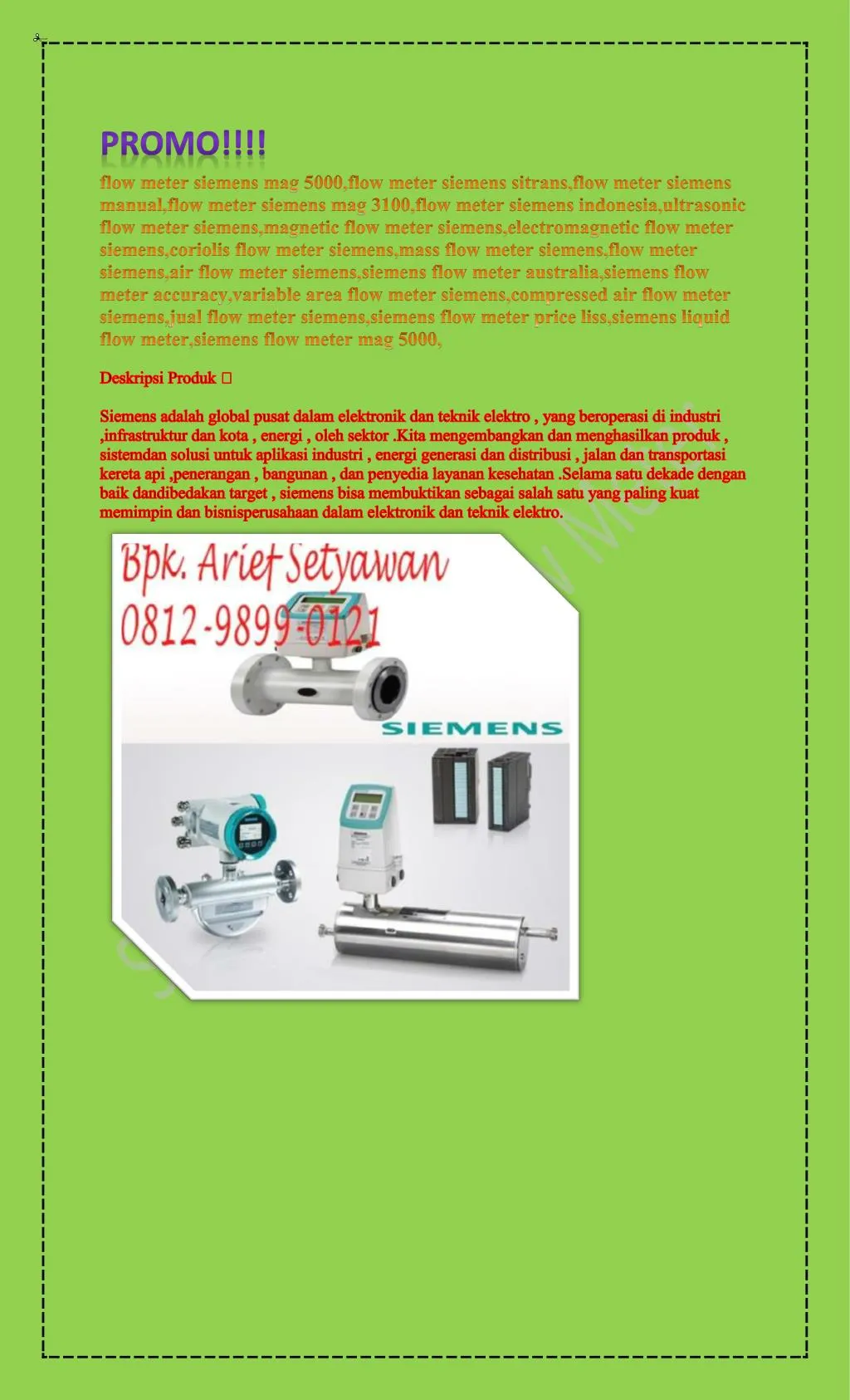 PPT - 0812-9899-0121 (Bpk. Arief)flow meter siemens mag 5000,flow meter ...