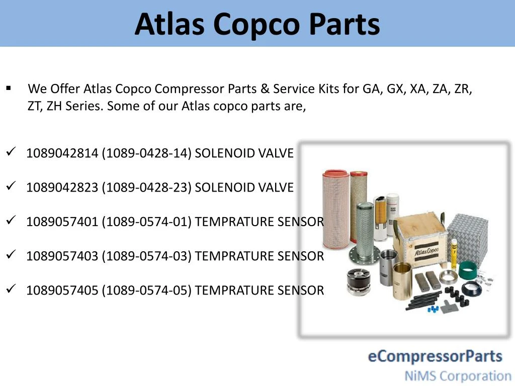 PPT - Atlas Copco Compressor Parts & Service Kits - eCompParts ...